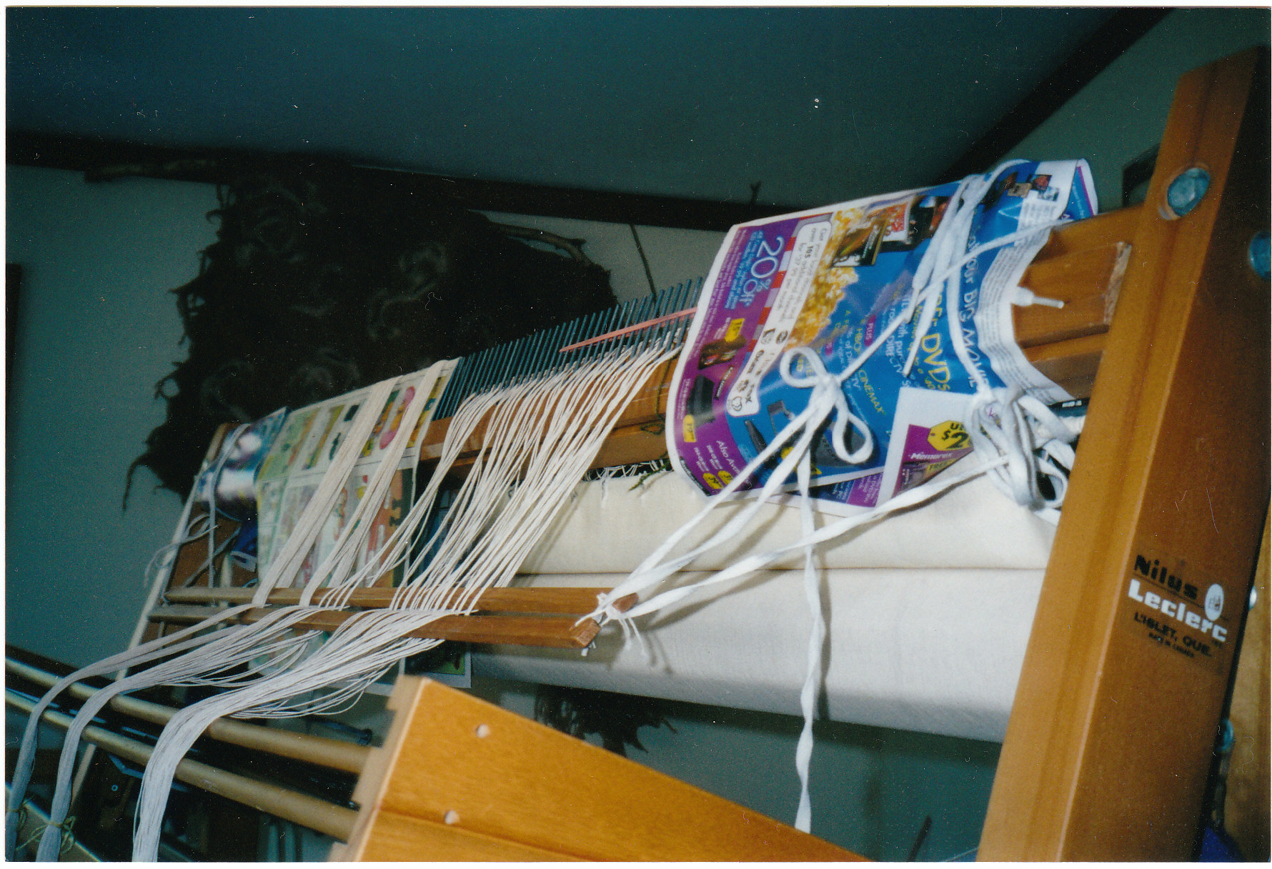 Front view of warping in process on Leclerc - CNCH